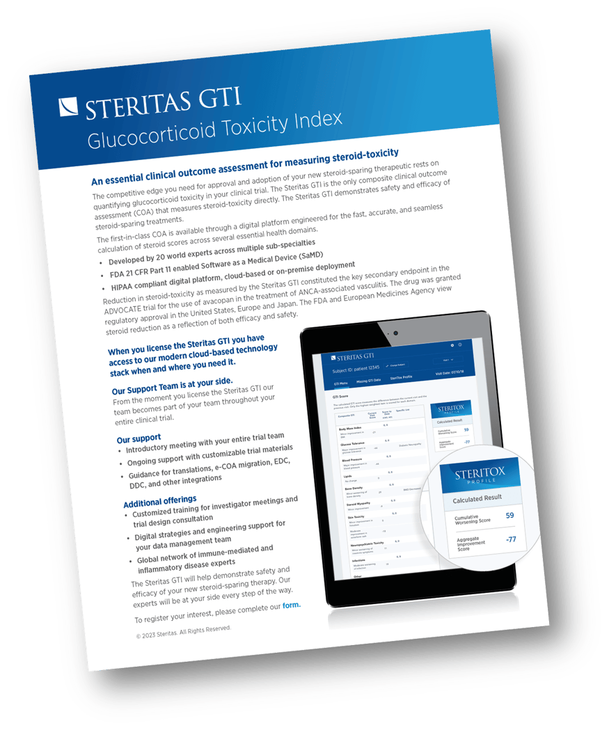 The Glucocorticoid Toxicity Index Licensing Information